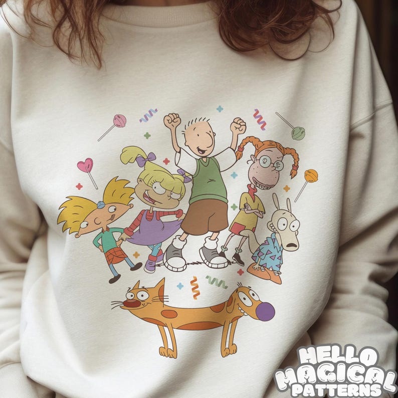 Magical 90s Cartoon Sublimation File , Cartoon Sublimation Design for ...