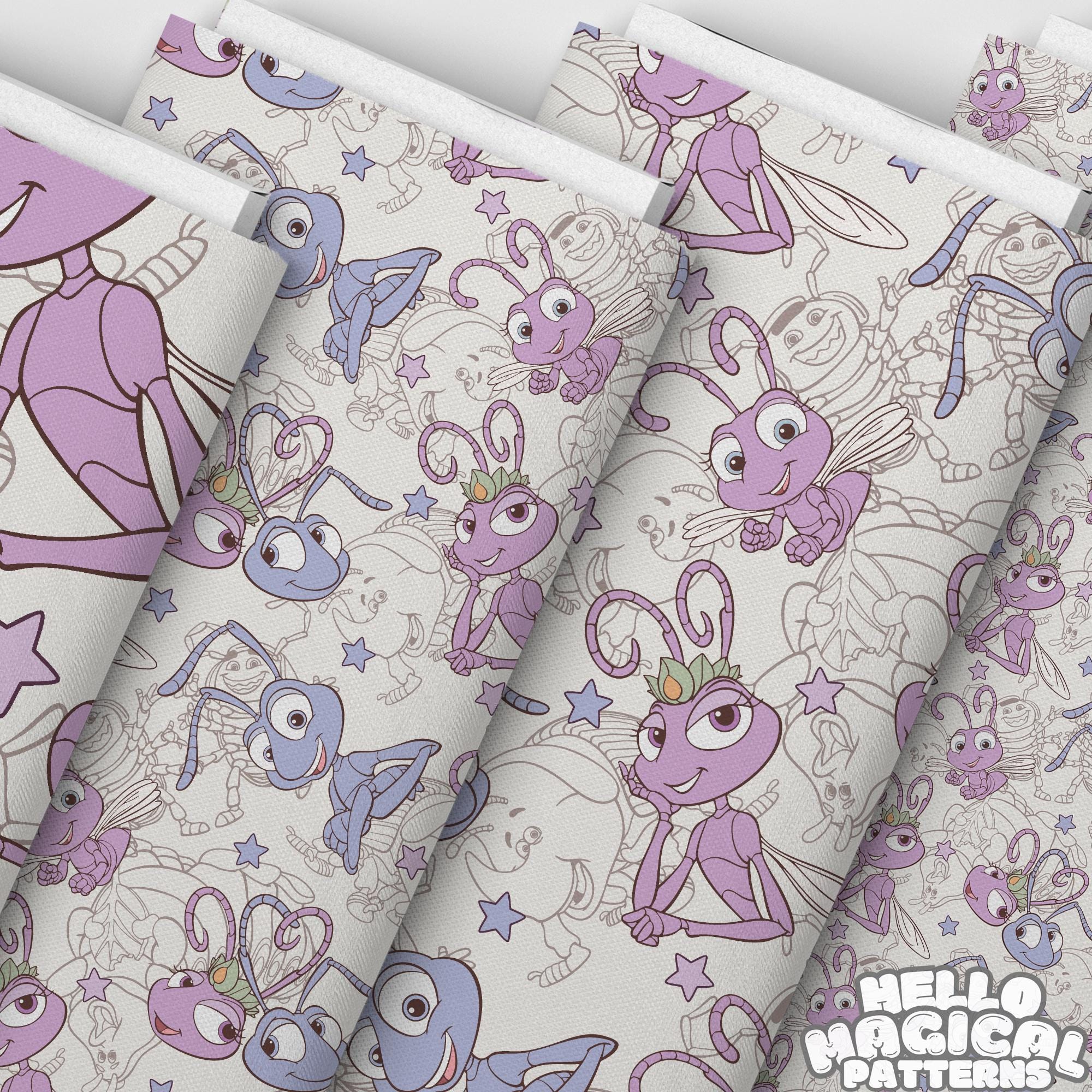 Cartoon Bugs Seamless Pattern: Printable Repeating File (RGB & CMYK) - Etsy
