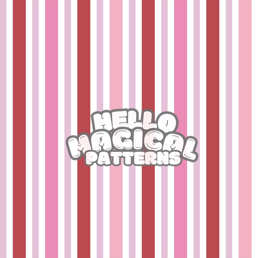 Valentine's Day Stripes Seamless Pattern: Printable Surfaces (digital ...