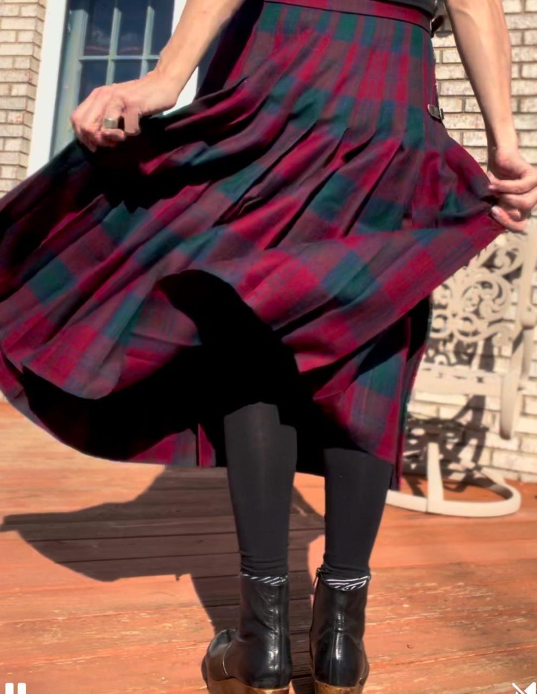 Vintage KILTMAKER Hector Russelll House Plaid Kilt Skirt. 100% Wool ...