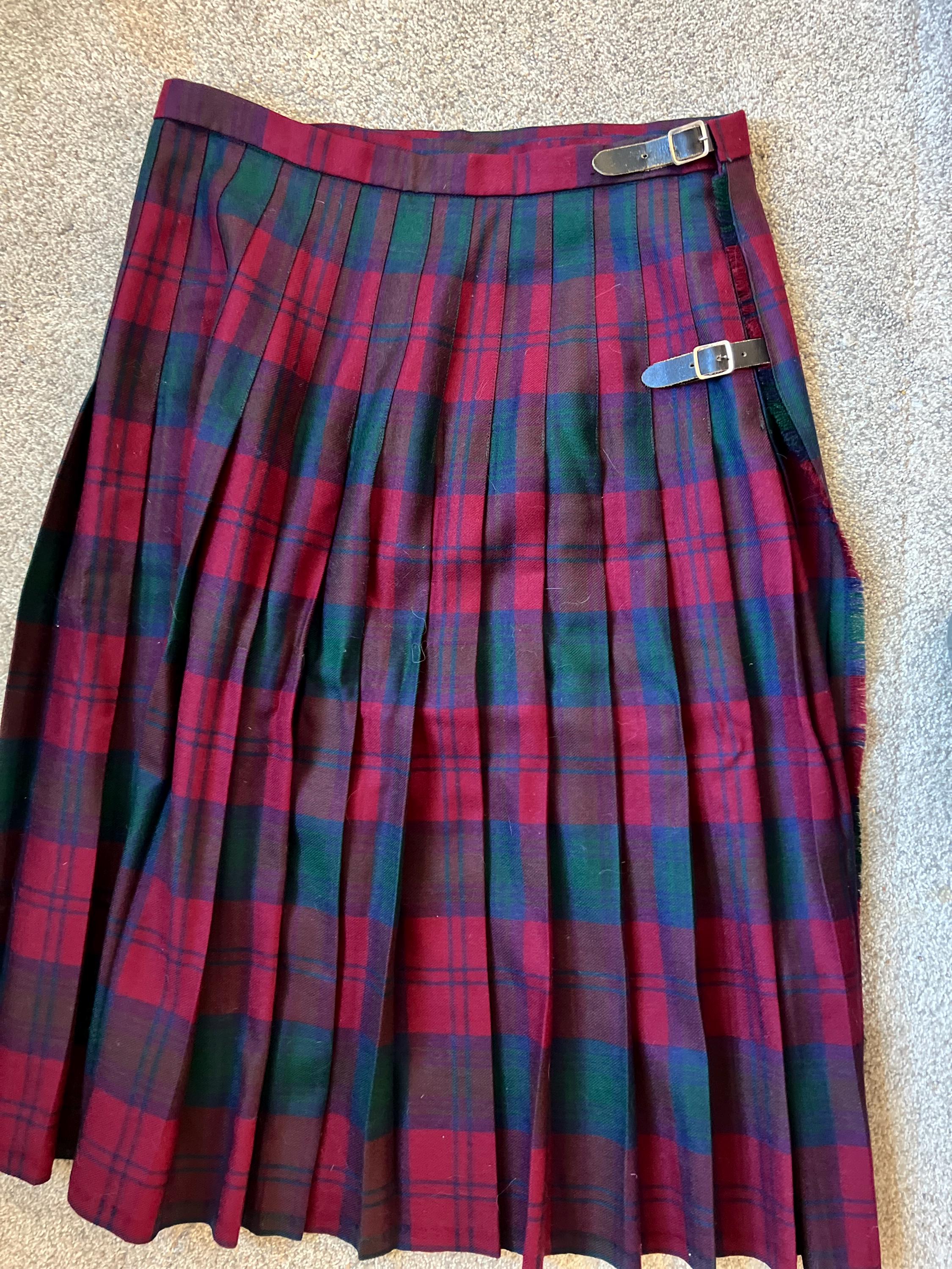 Vintage KILTMAKER Hector Russelll House Plaid Kilt Skirt. 100% Wool ...