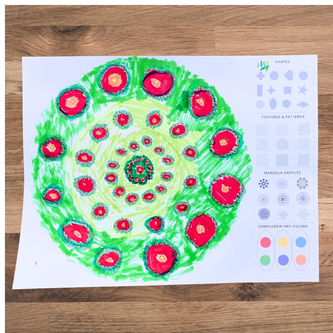 Draw Your Own Mandala Printable Guide PDF Download - Etsy