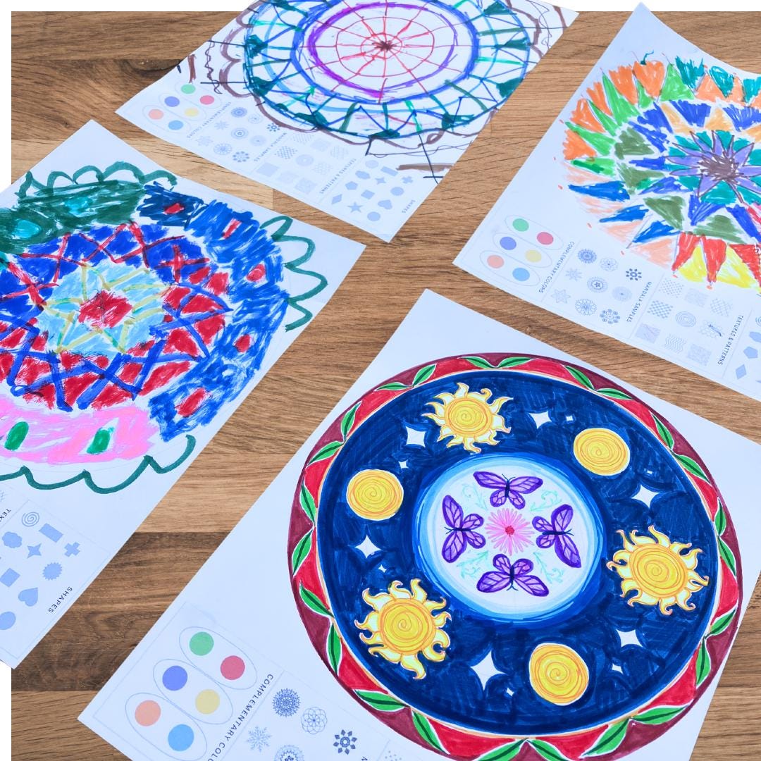 Draw Your Own Mandala Printable Guide PDF Download - Etsy