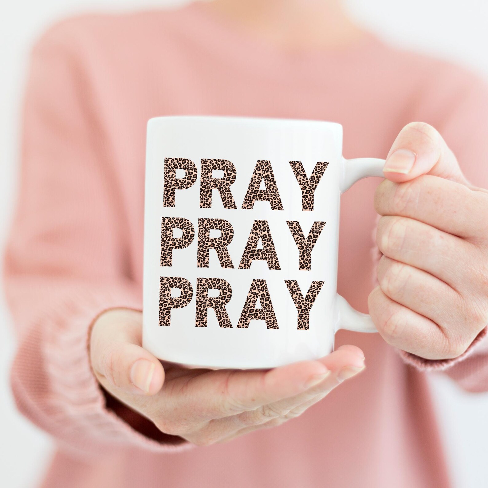 PRAY Cheetah Print Brown and Tan Png - Etsy