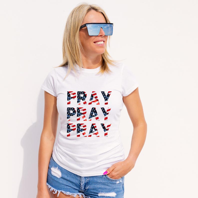 PRAY Usa Flag Png - Etsy