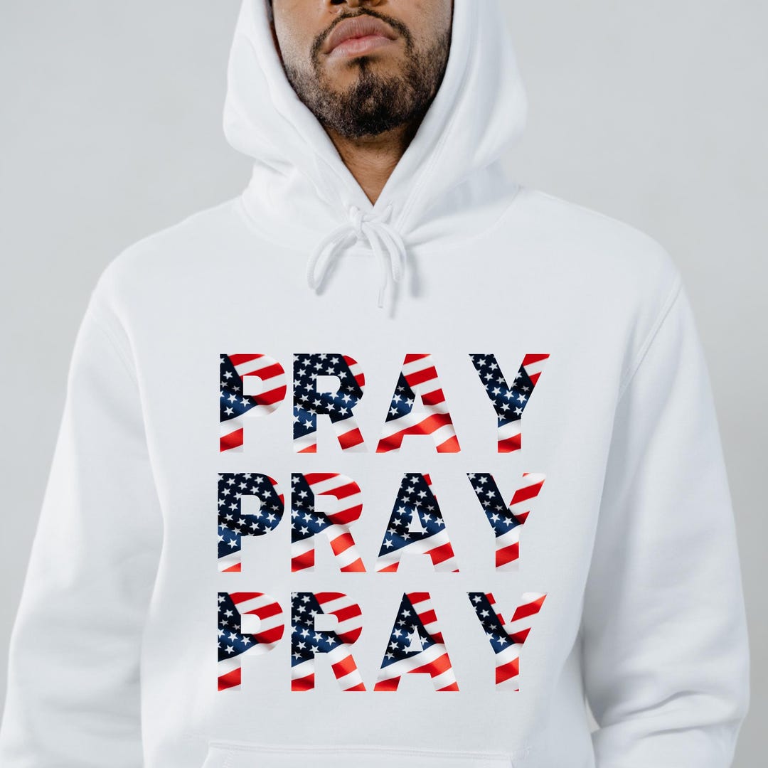 PRAY Usa Flag Png - Etsy