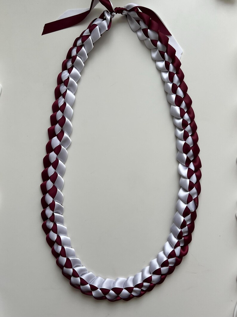 Handmade Ribbon Lei Satin Graduation Celebration Birthday Wedding Gift ...