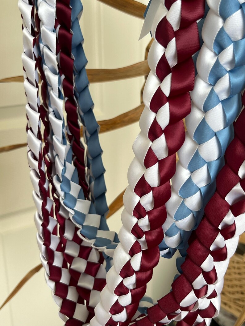 Handmade Ribbon Lei Satin Graduation Celebration Birthday Wedding Gift ...
