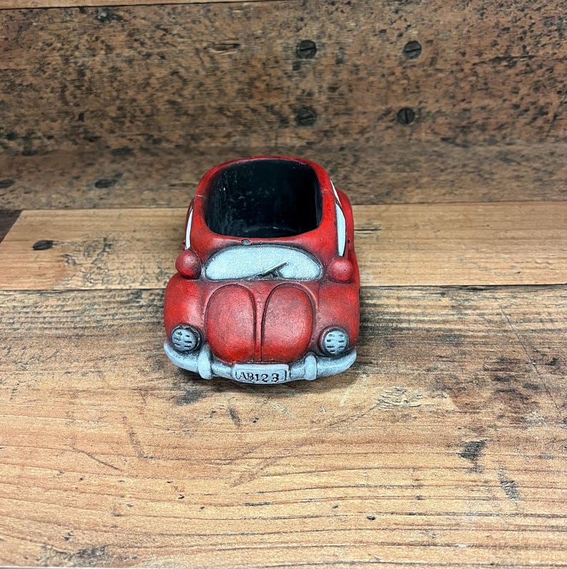 VW Bug Concrete Planter - Etsy