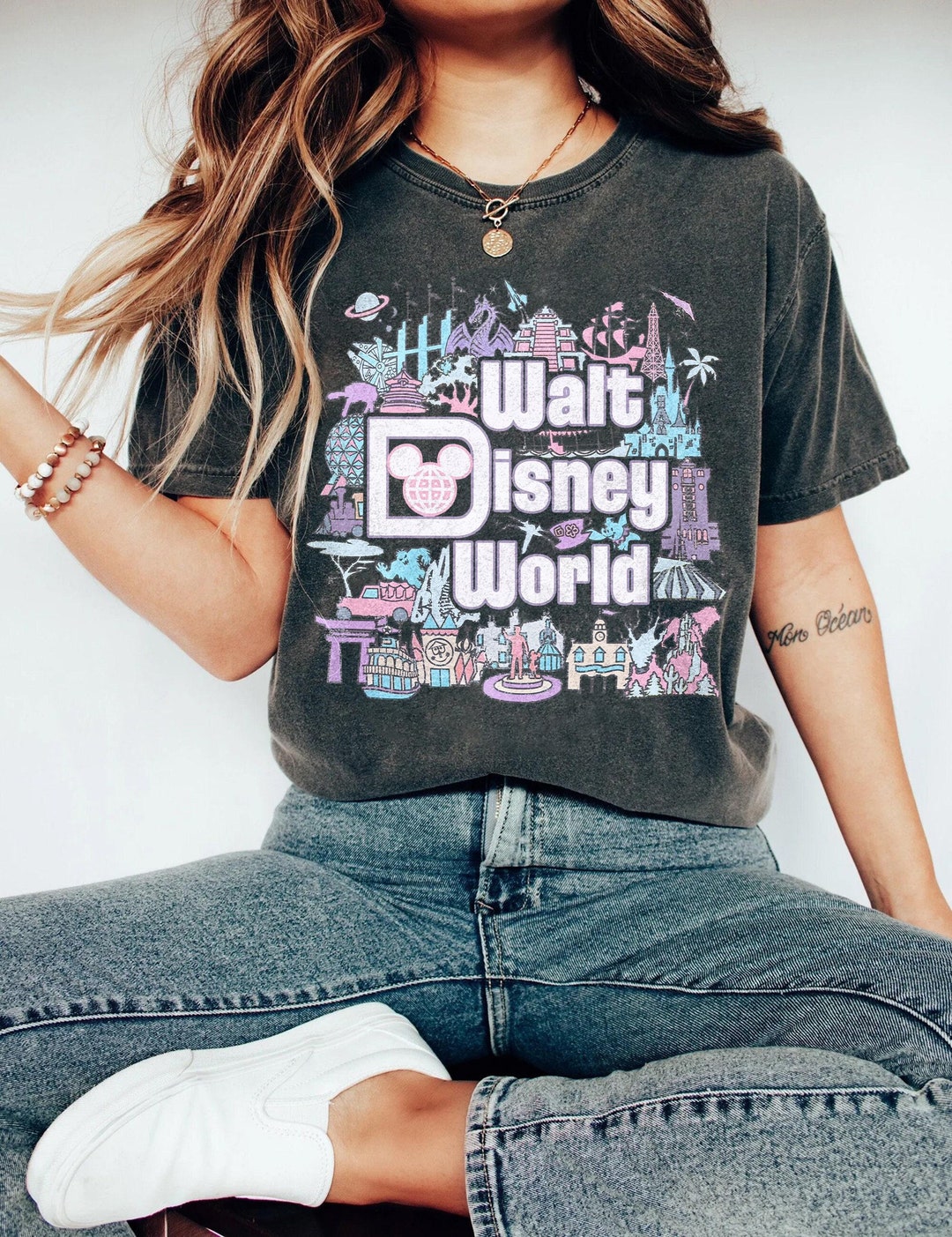 Retro Walt Disney World Comfort Colors Shirt, Disneyworld Shirt ...