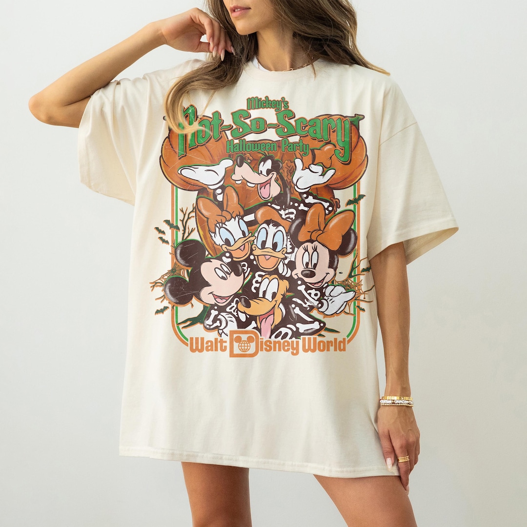 Retro 2026 Disneyworld Halloween Not so Scary Shirt, Mickey and Friends ...