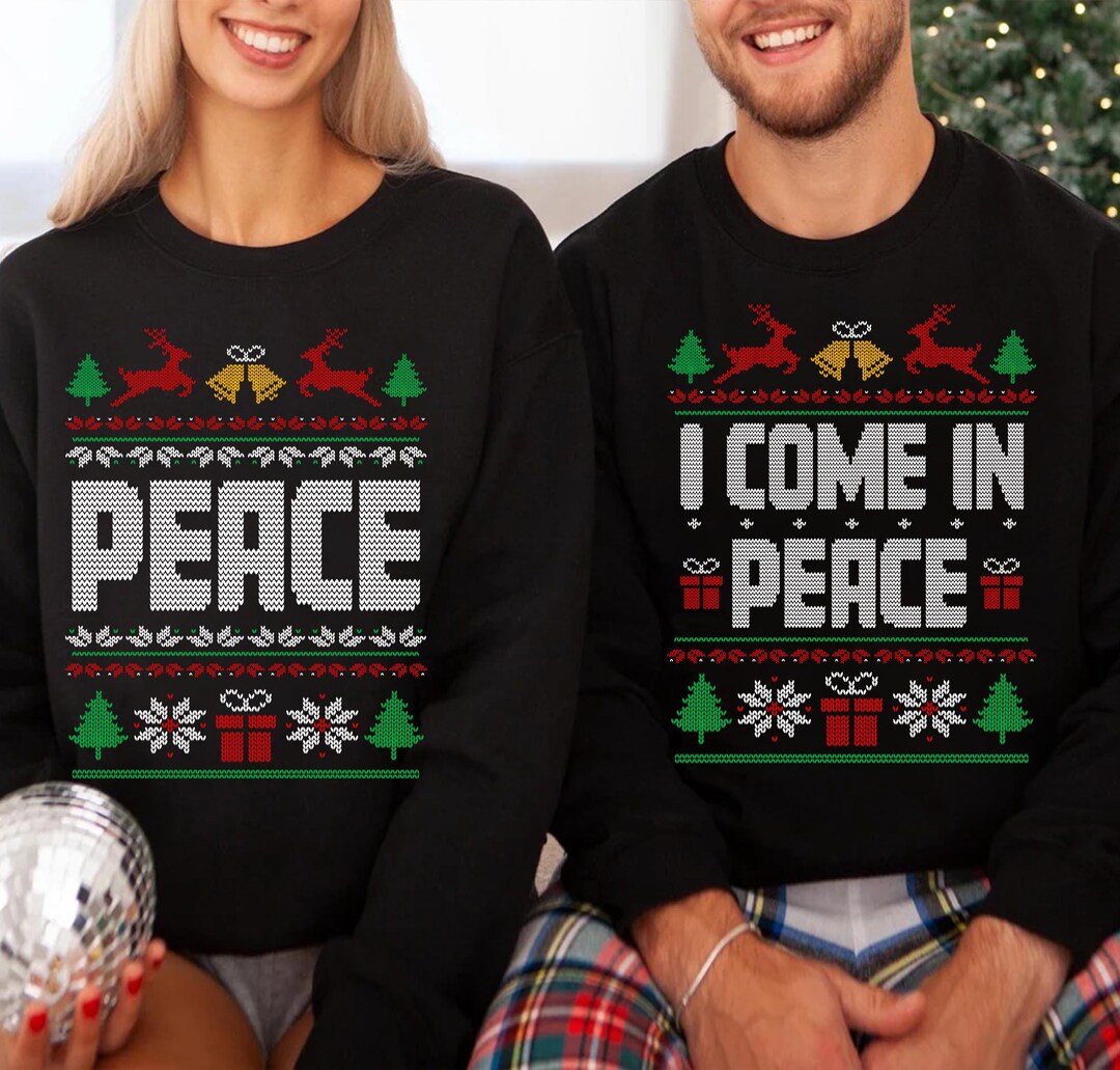 I Come in Peace Png, Peace Png, Couple Matching Funny Png, Couple ...