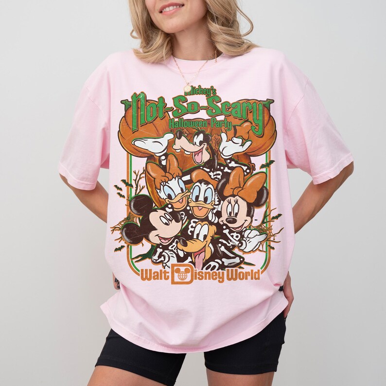 Retro 2026 Disneyworld Halloween Not so Scary Shirt, Mickey and Friends ...