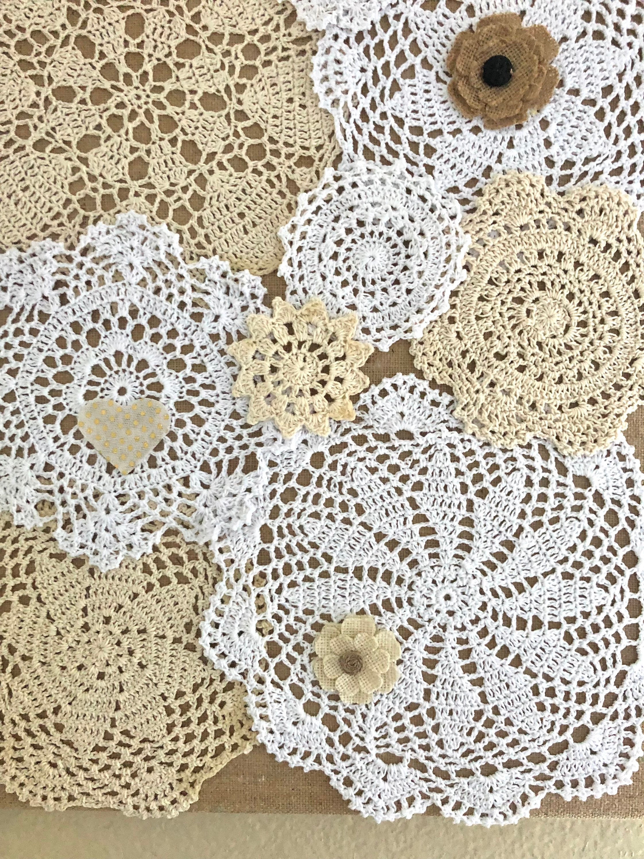 Doily Art - Wall Art 16”X20” - Etsy