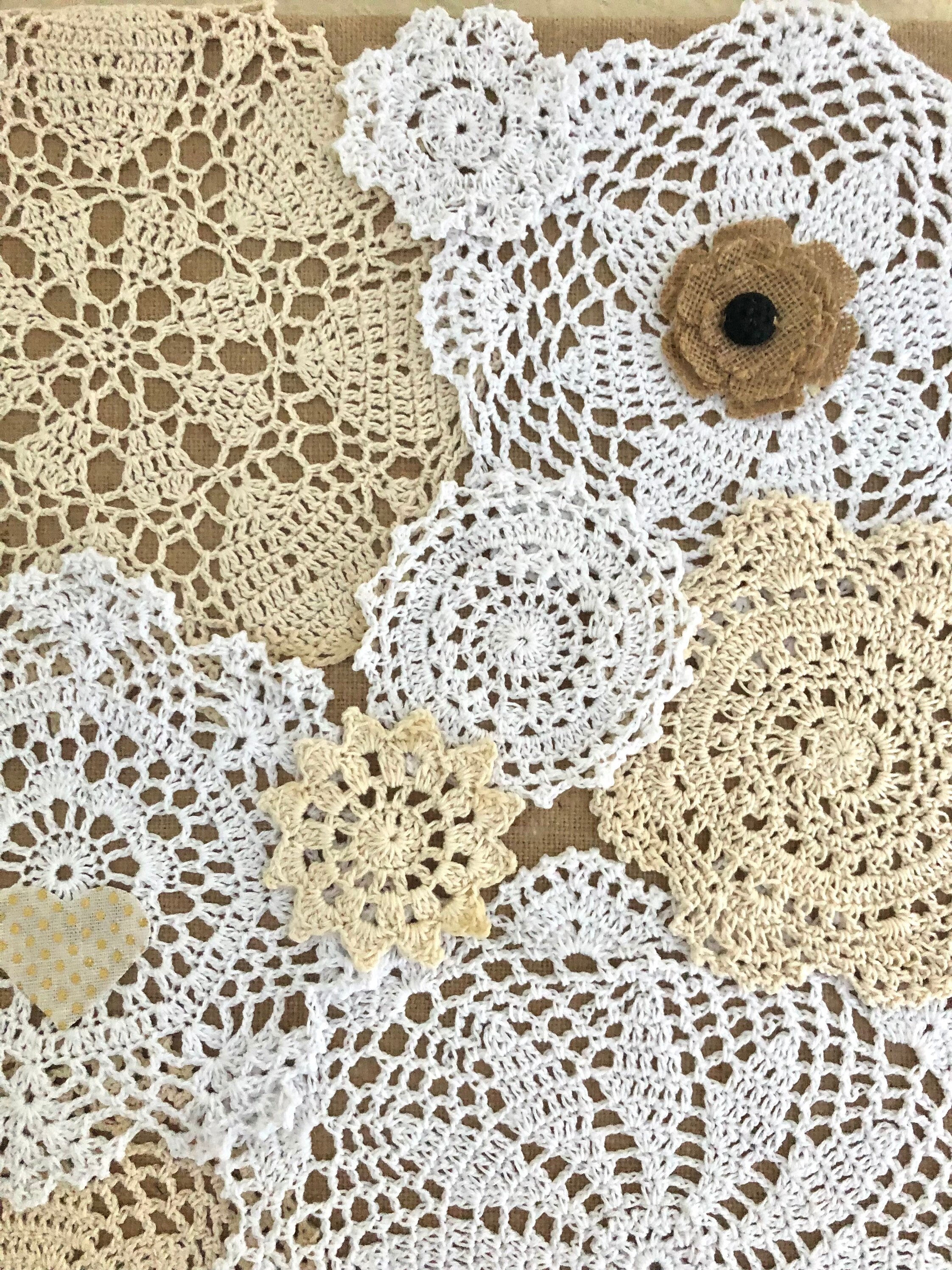 Doily Art - Wall Art 16”X20” - Etsy