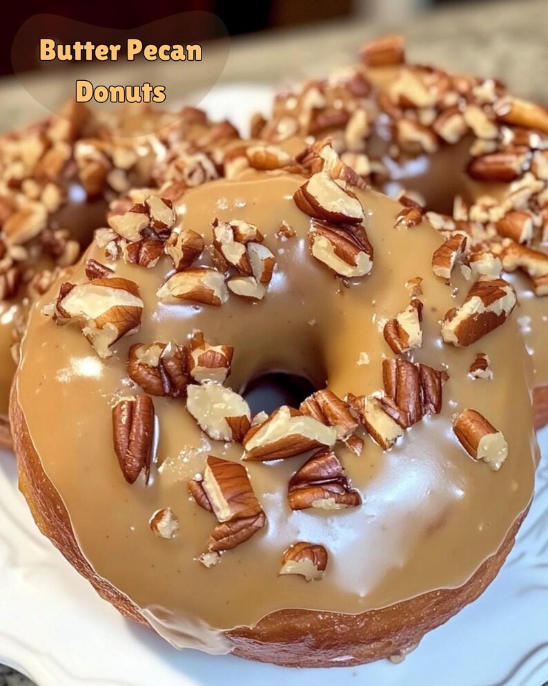 Butter Pecan Donuts Recipe Instant Download Delicious Homemade Donut ...