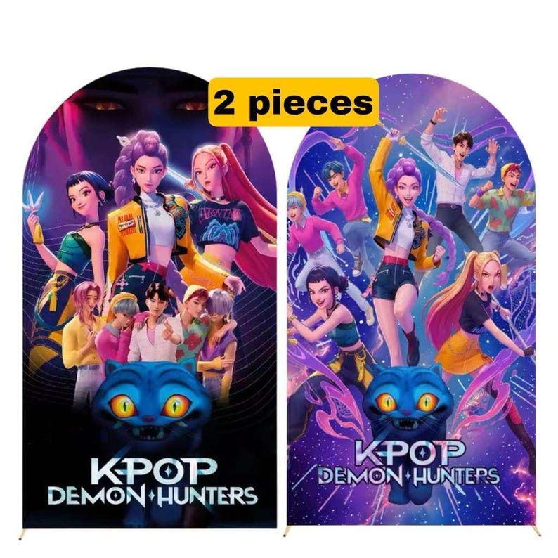 K Pop Demon Hunters Arch Backdrop Kpop Arch Cover (2 Pieces) - Etsy UK