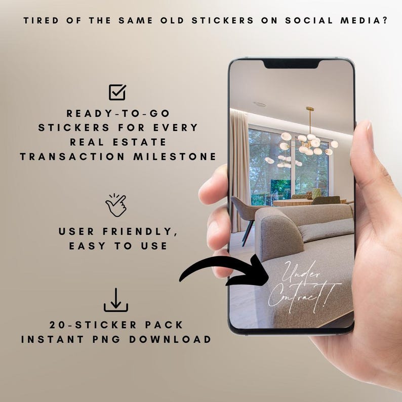 Digital Stickers Real Estate | Digital Social Media Stickers | STICKERS ...