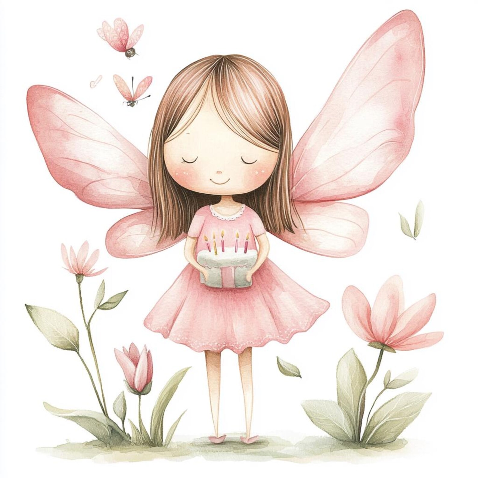 24 Cute Fairy Clipart, Kids Fairy Illustration, Whimsical Fairy Art ...