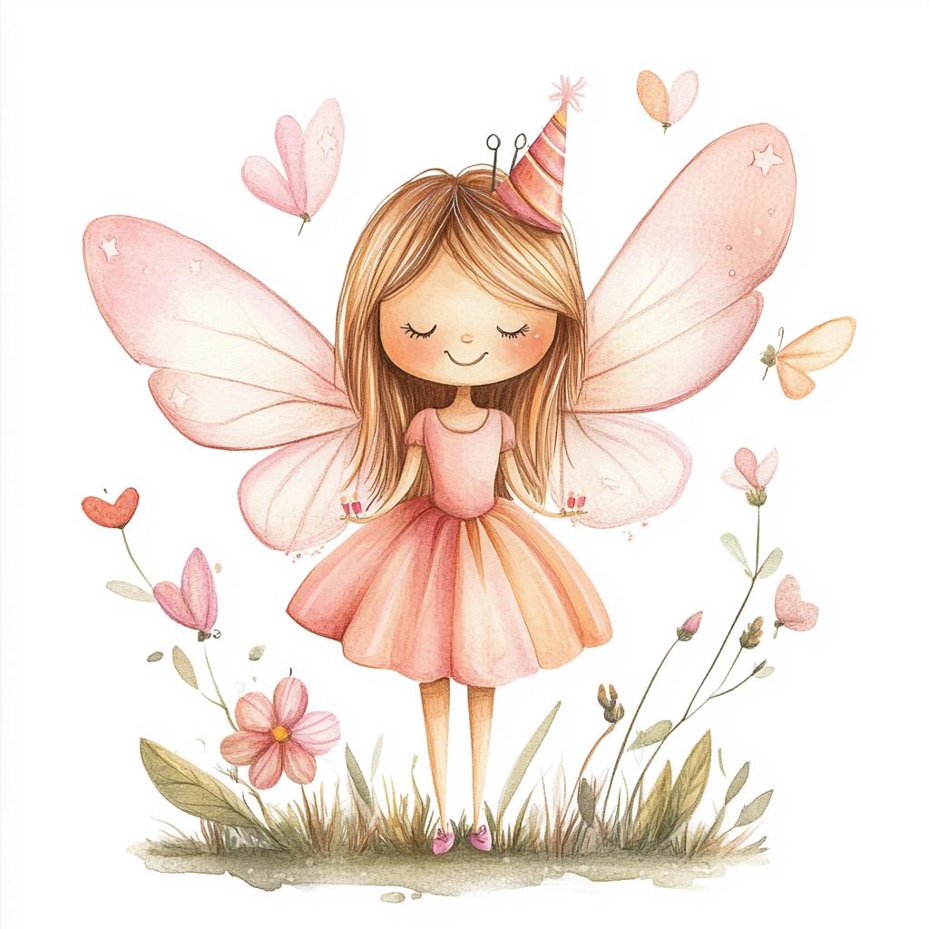 24 Cute Fairy Clipart, Kids Fairy Illustration, Whimsical Fairy Art ...