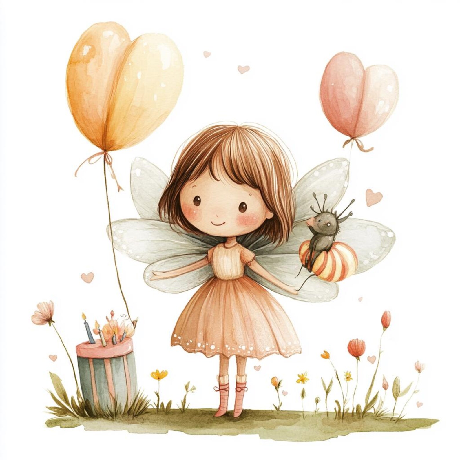 24 Cute Fairy Clipart, Kids Fairy Illustration, Whimsical Fairy Art ...