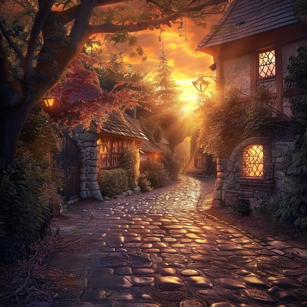 24 Enchanted Village Clipart, Fantasy Fairytale Digital Art, Magical ...