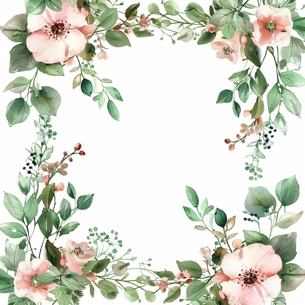 24 Watercolor Floral Clipart Collection, Hand-painted Flower ...