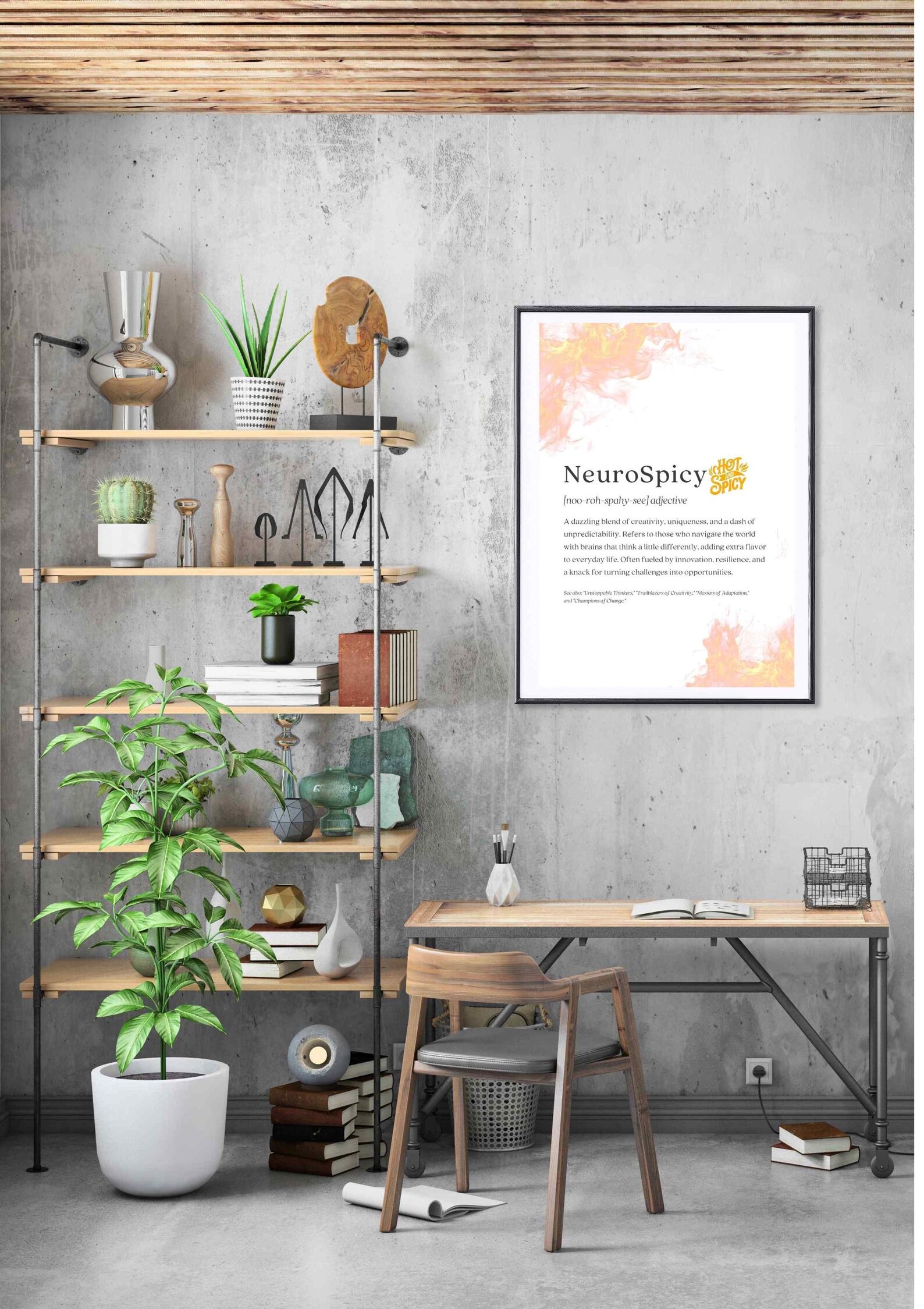 Neurospicy (neurodivergent) Definition Poster – Funny and Inspirational ...