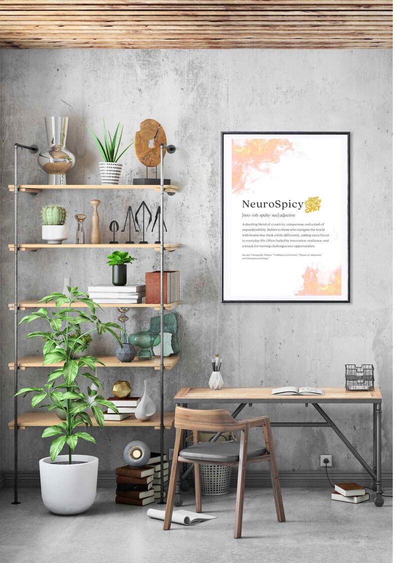 Neurospicy (neurodivergent) Definition Poster – Funny and Inspirational ...