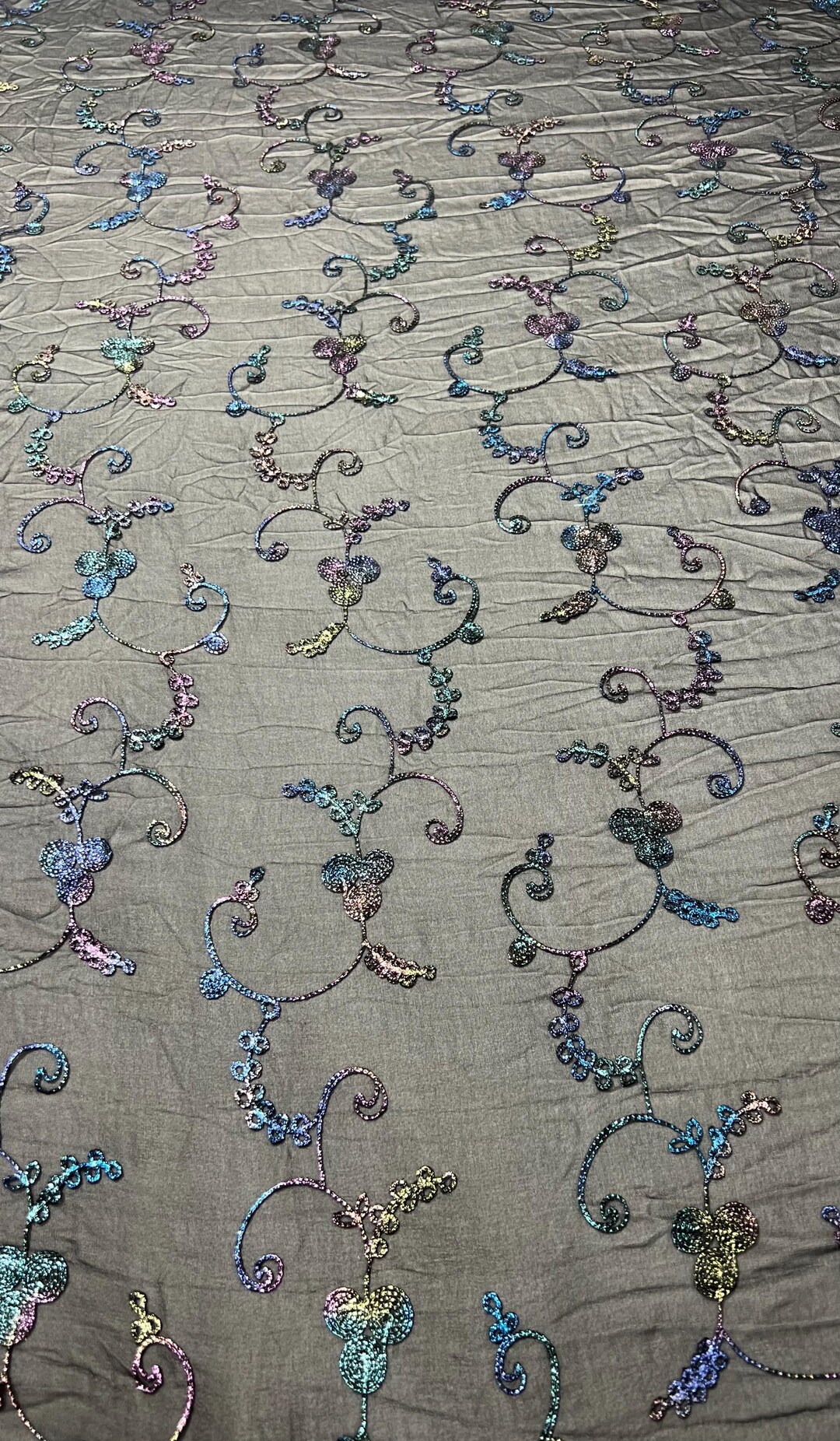 Chain Embroidery-gold Stamping-night Gowns-chiffon Backing- Skirts ...