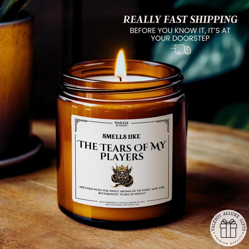 Dnd Dungeon Master Candle, Christmas Gifts, Smells Like the Tears of My ...