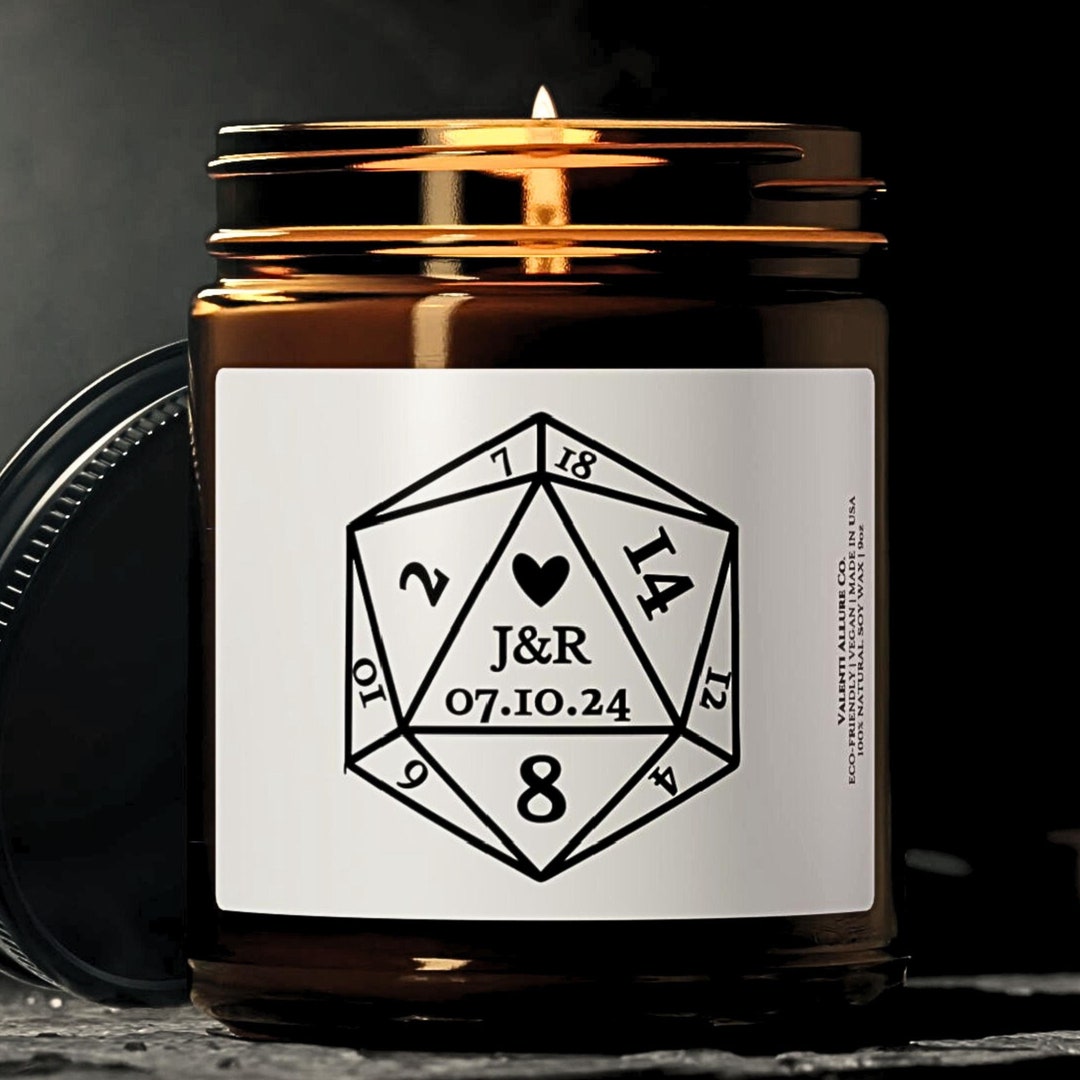 Custom Dnd Dungeons and Dragons Wife Candle Gift, Personalized Dnd ...