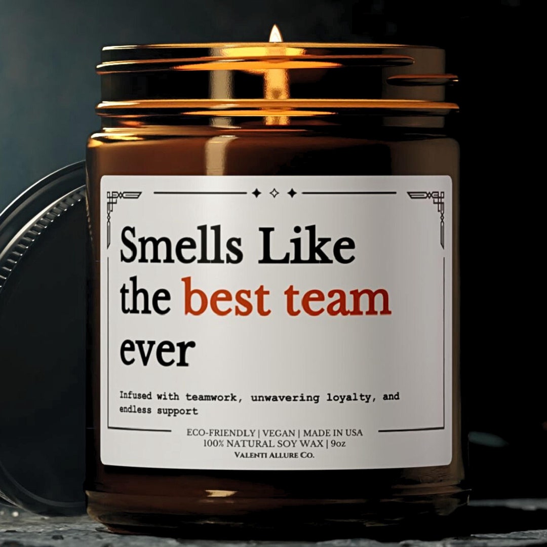 Best Team Ever Candle, Employee Thank You Gift, Bulk Christmas Gifts ...