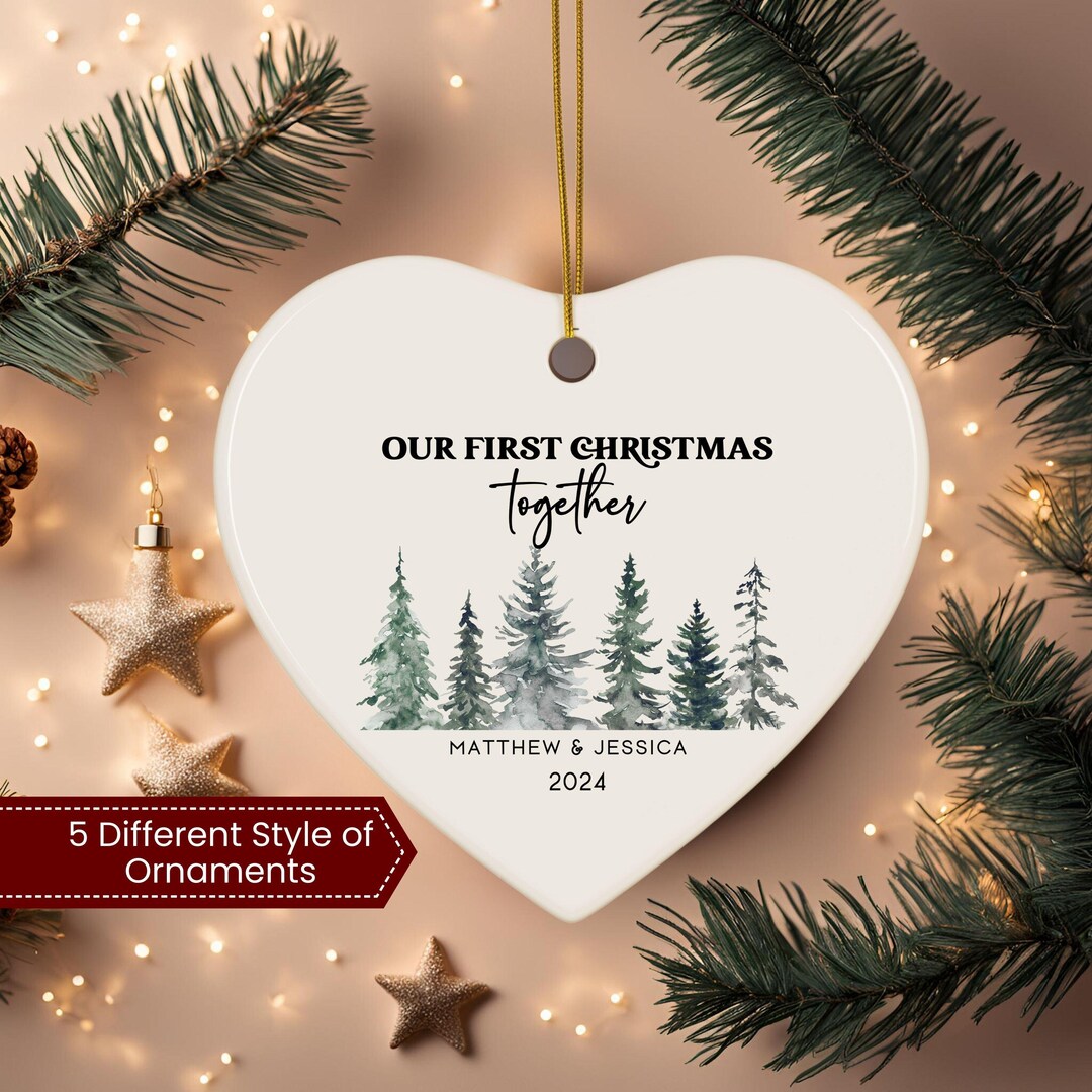 1st Christmas Together Keepsake Couples Gift, First Christmas Together ...