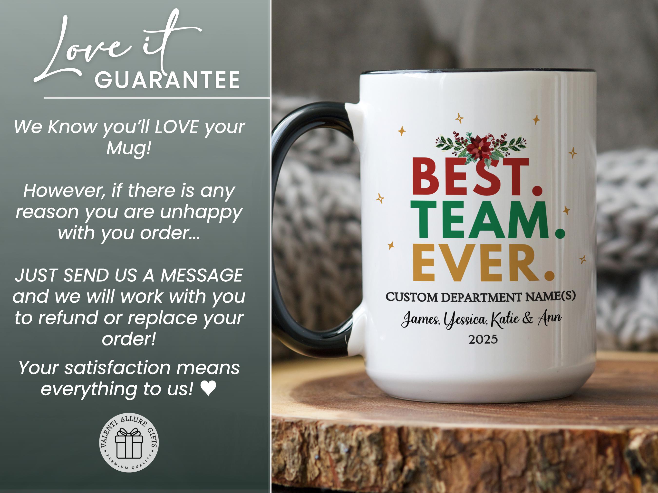 Best Team Ever Mug Employee Appreciation Christmas Gift Personalized ...