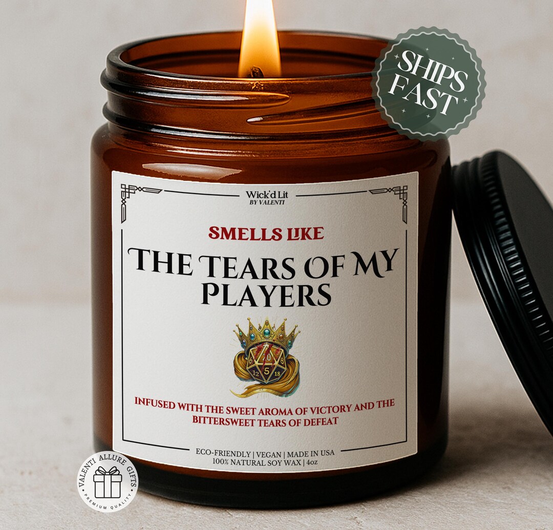 Dnd Dungeon Master Candle, Christmas Gifts, Smells Like the Tears of My ...
