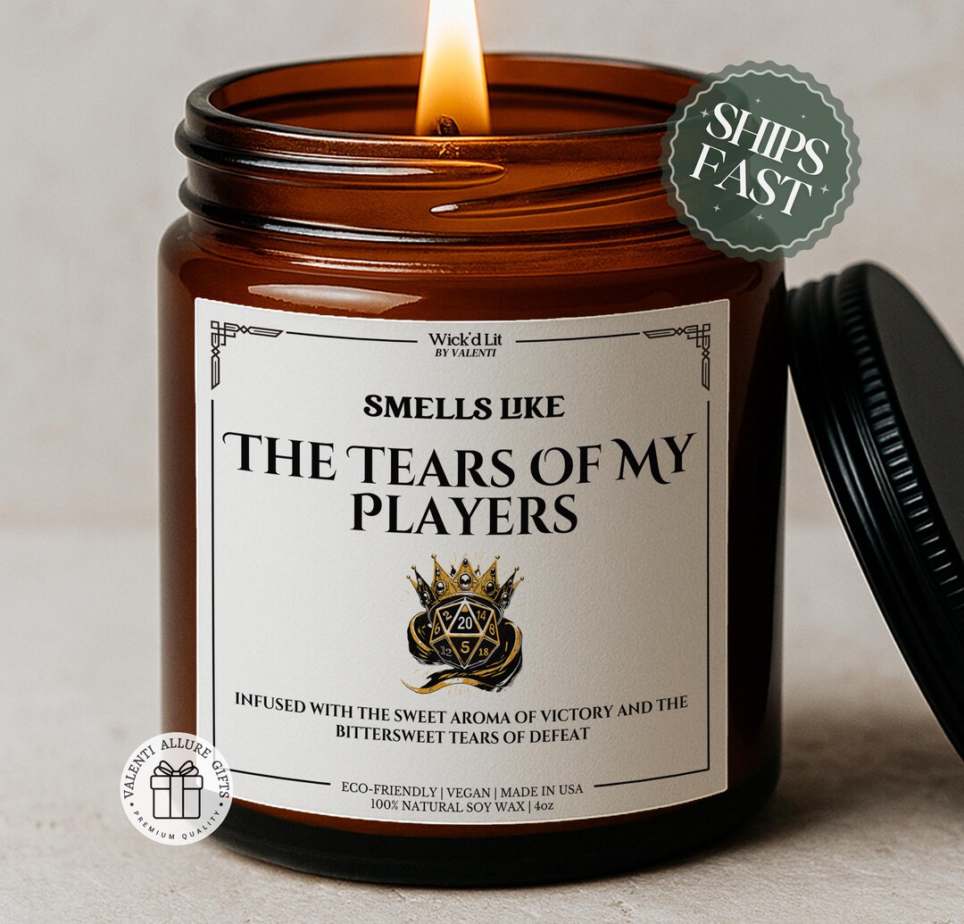 Dnd Dungeon Master Candle, Christmas Gifts, Smells Like the Tears of My ...