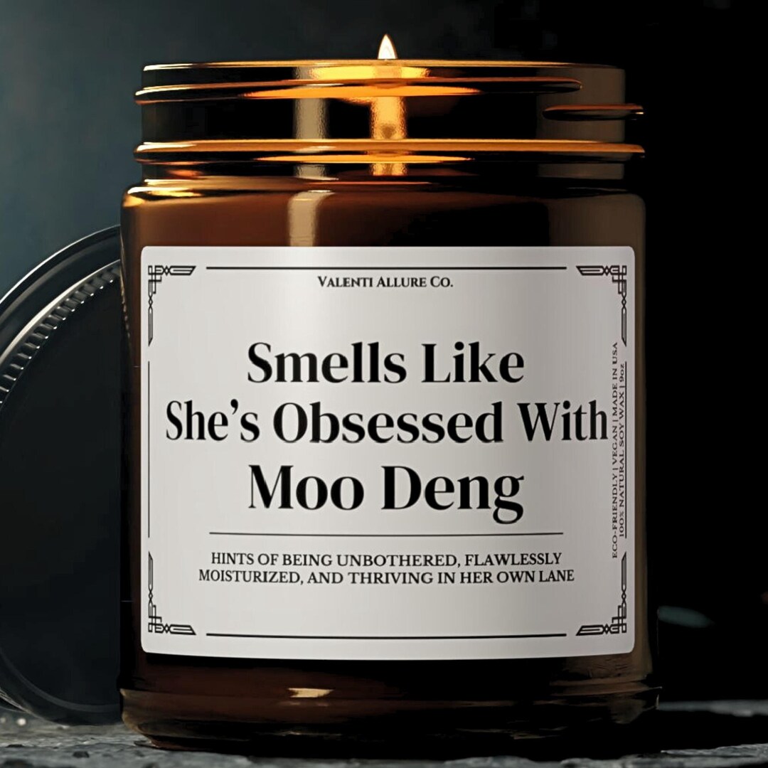 Moo Deng Candle, Moodeng Merch, Gifts for Mood Deng Fans, Very Demure ...