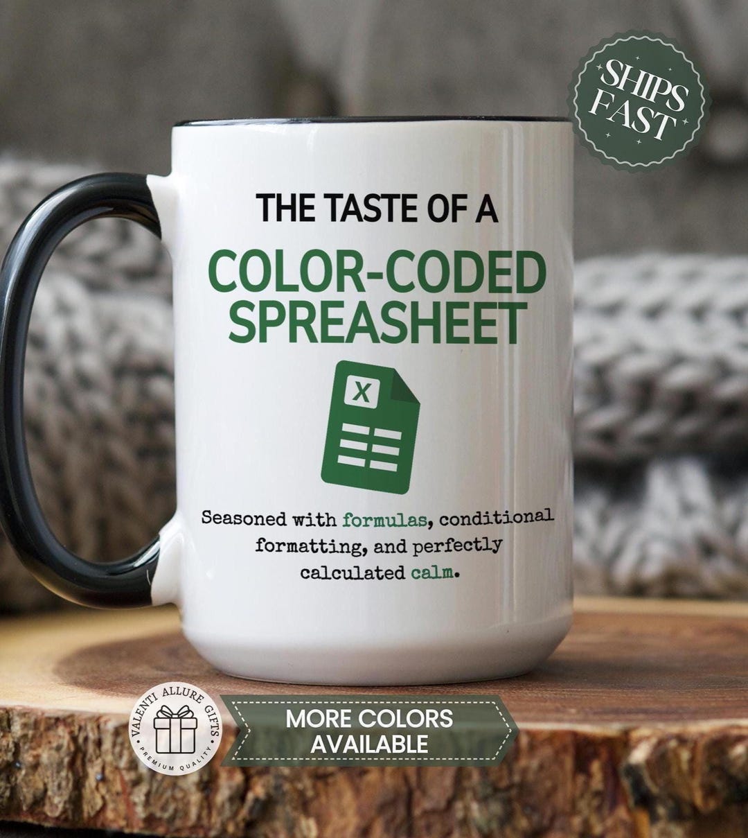 Custom Spreadsheet Excel Sheets Coffee Mug for Accountant Gift for ...