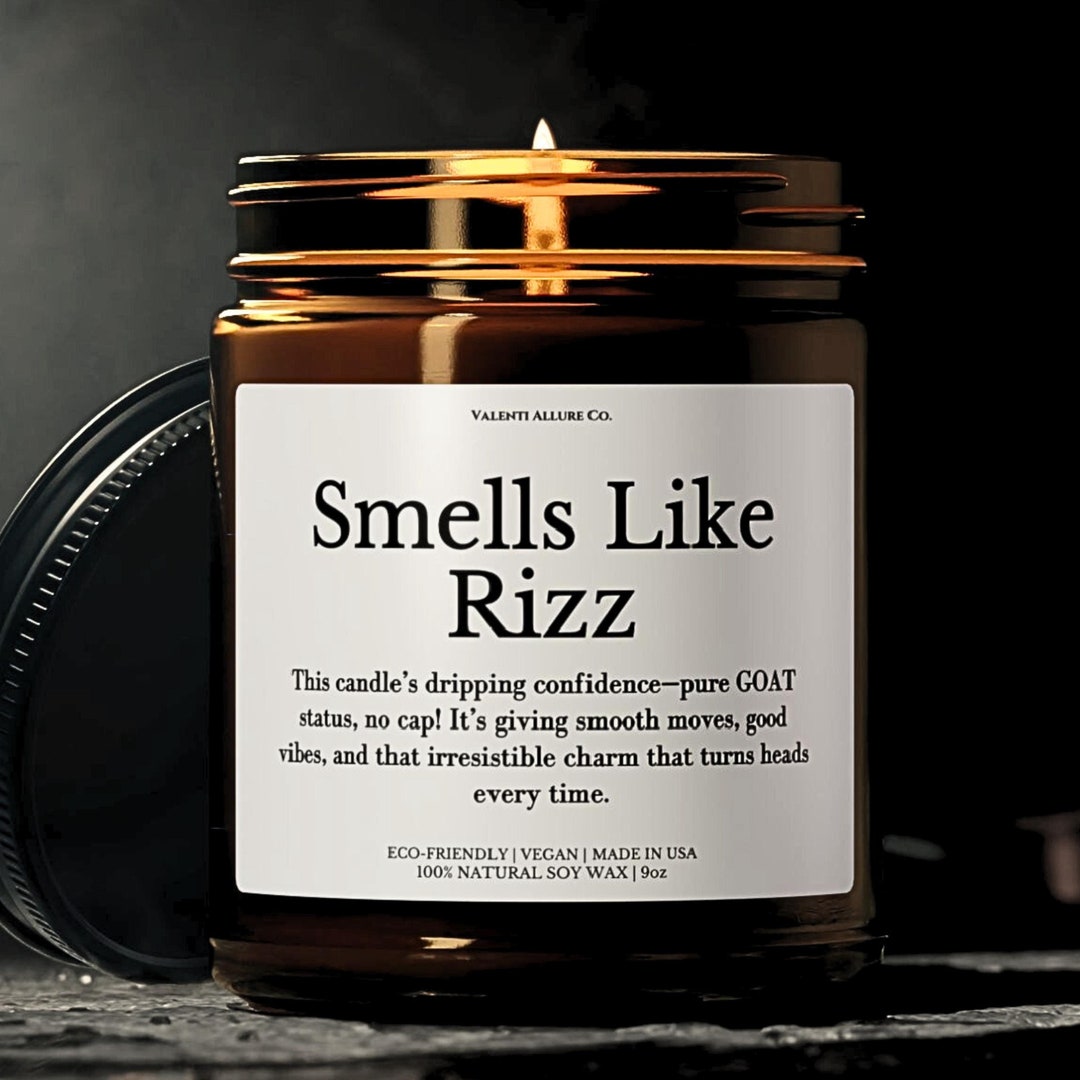 Rizz Funny Teen Gift Candle, Teenage Girl Boy Drip Funny Gift for Niece ...