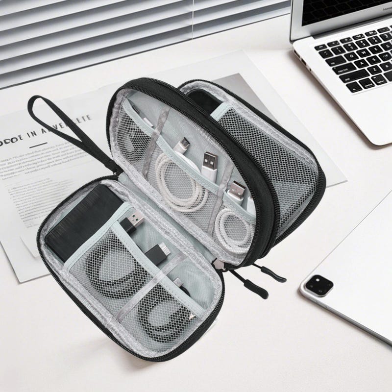 Travel Tech Cable Organiser - Etsy New Zealand