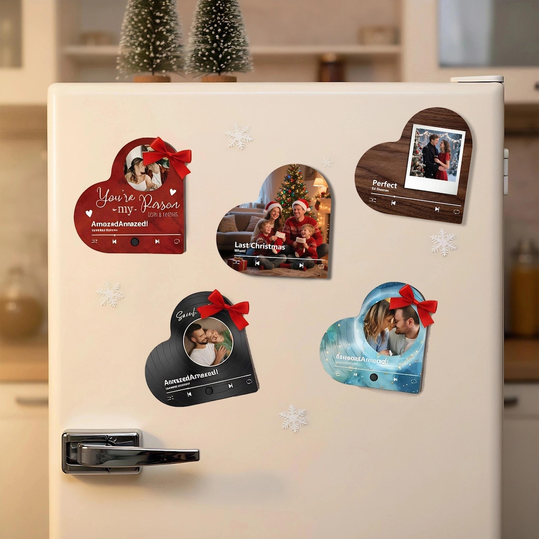 Personalized Heart Music Fridge Magnet,custom Music Fridge Magnet ...