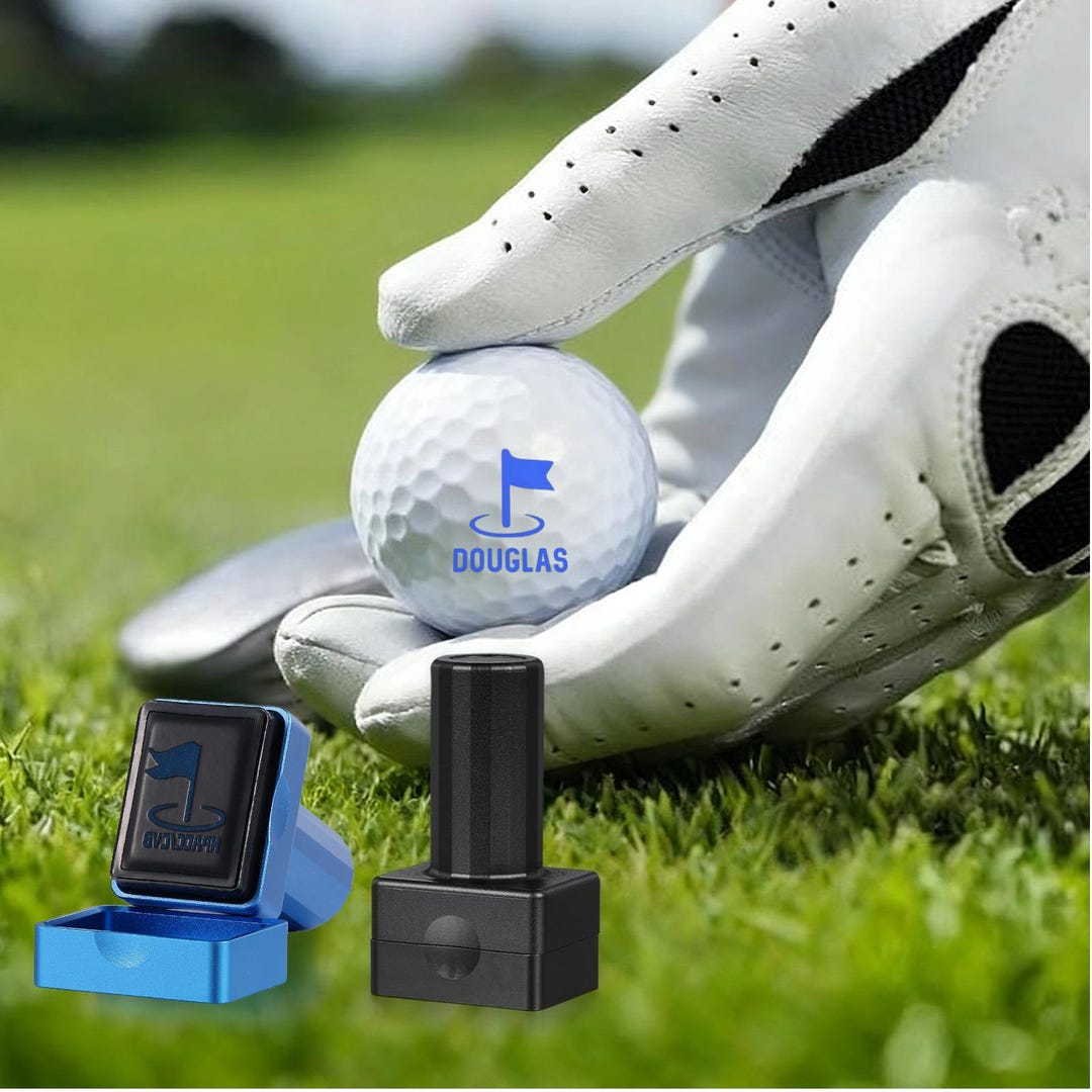 Custom Logo Stamp Golf Balls,custom Golf Ball Stamp Set,golfer Sport ...