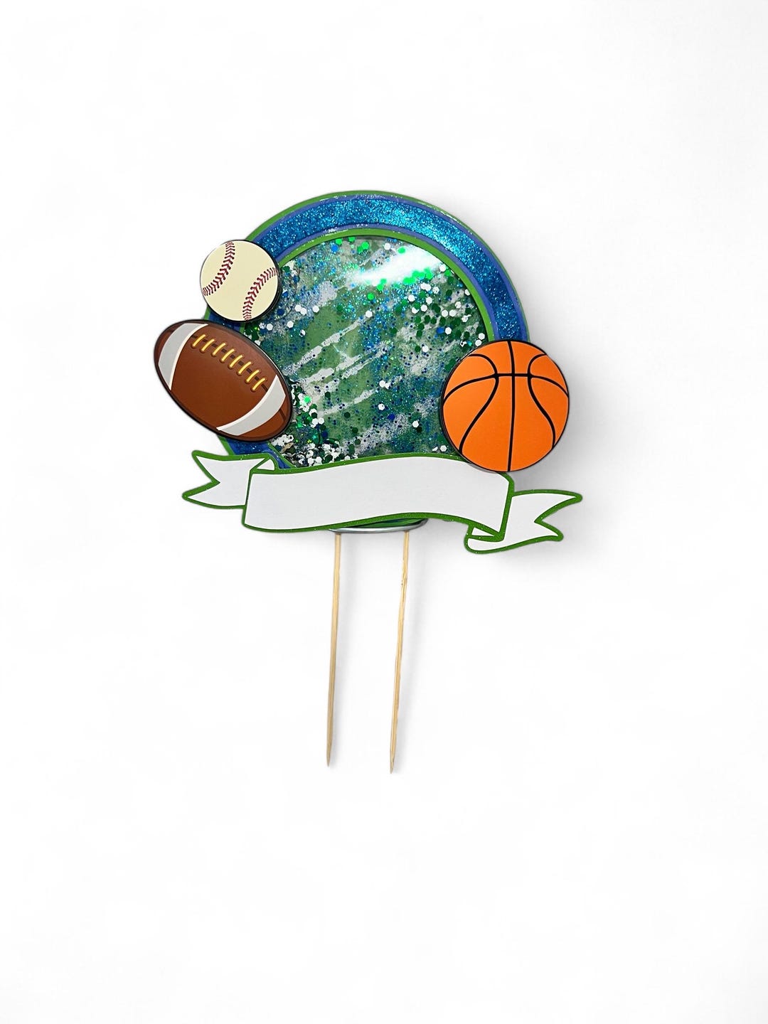 Sports Themed Cake Topper FULLY CUSTOMIZABLE - Etsy
