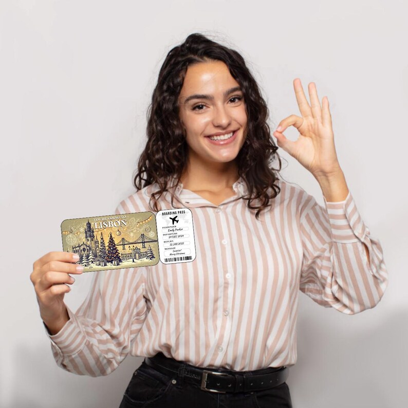 Lisbon, Portugal Trip Surprise Gift Ticket | You're Going to Lisbon ...