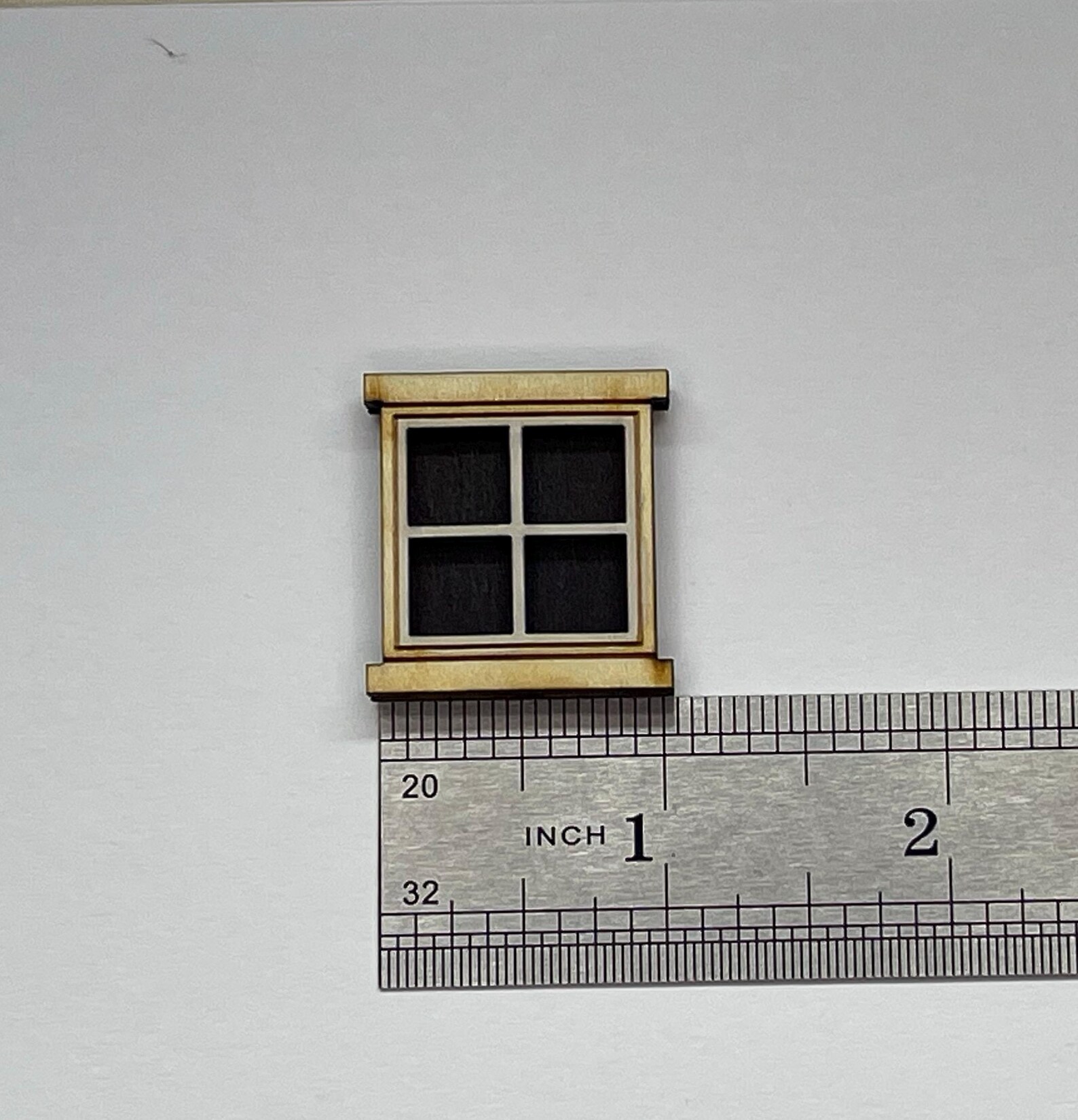 Miniature Window for 2” Tall Lil’ Mouse Door: Whimsical Decor (also ...