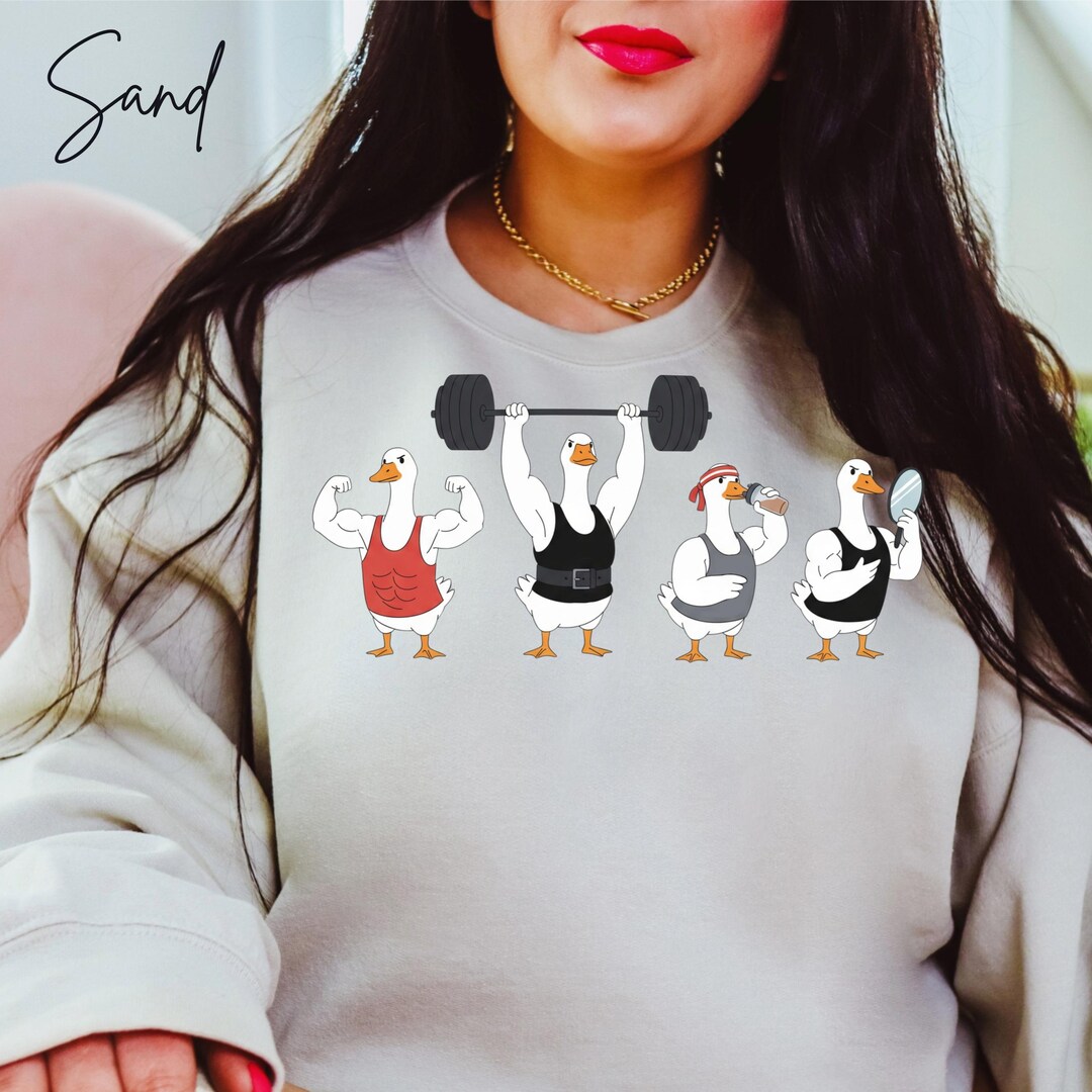 Cozy Bodybuilder Goose Sweatshirt for Gym Lover Gift Vintage ...