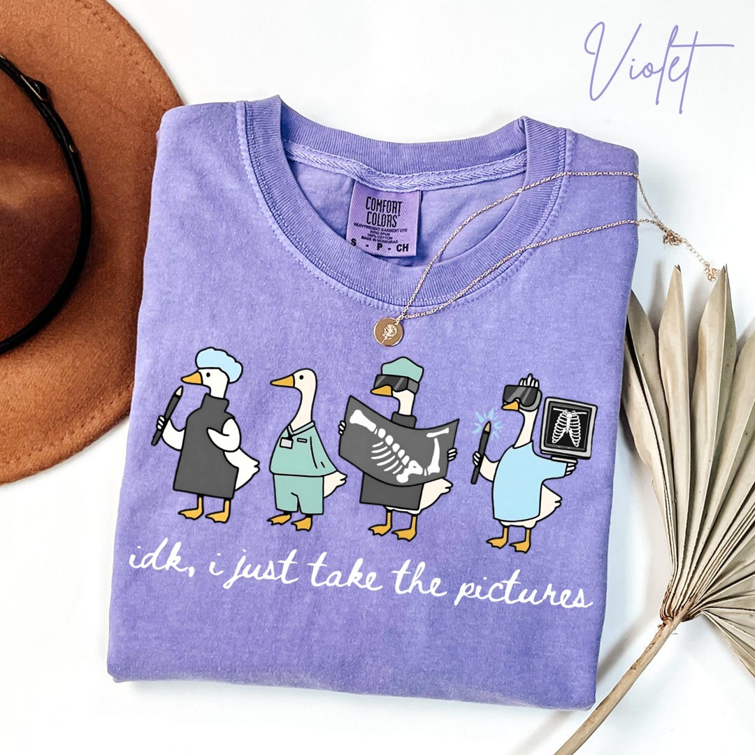Funny X-ray Tech Goose Shirt for Skeletal Humor Vintage Radiology Tee ...