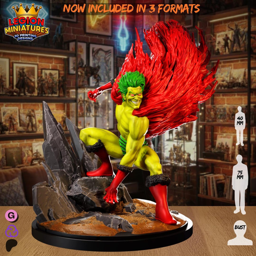 The Creeper 40/75mm/bust Fan Art (legion Miniatures) Crisis Protocol ...