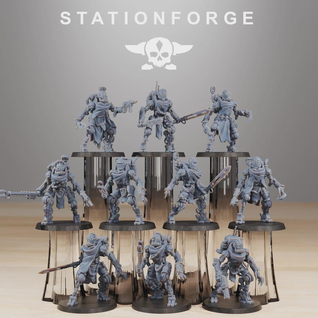 Scavenger Junkbots Builder Kit 32mm (stationforge) RPG Set | 3D Print ...